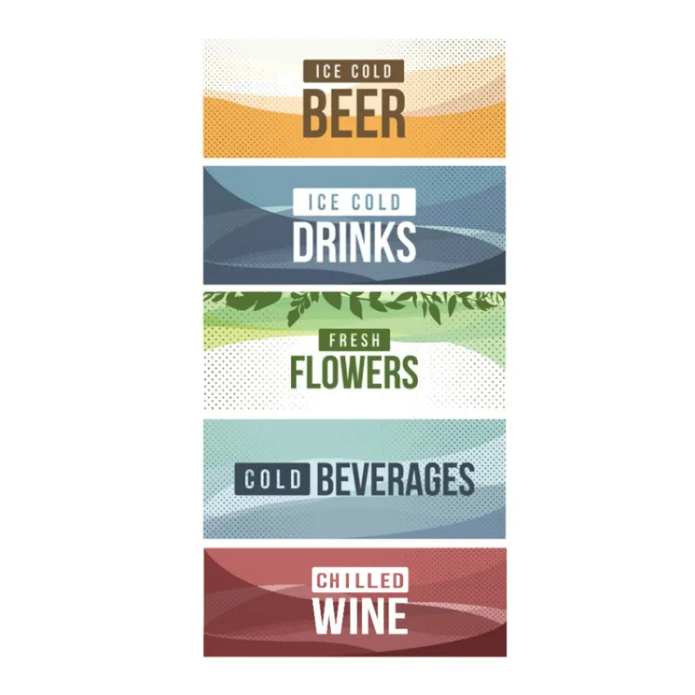 Vinyl Canopy Decal for Single Door Display Coolers