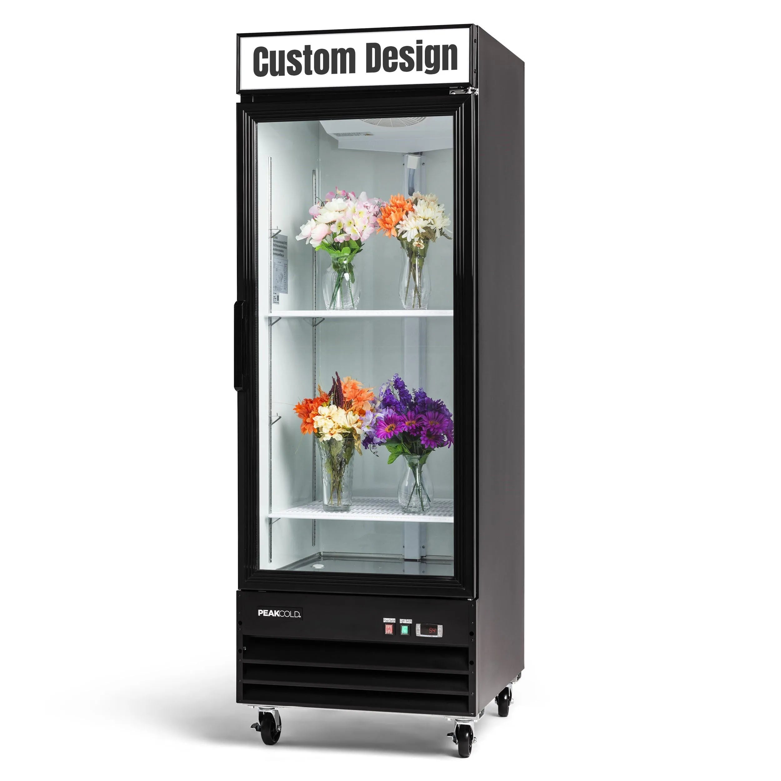 PeakCold 23 Cu. Ft. Upright Custom Floral Cooler