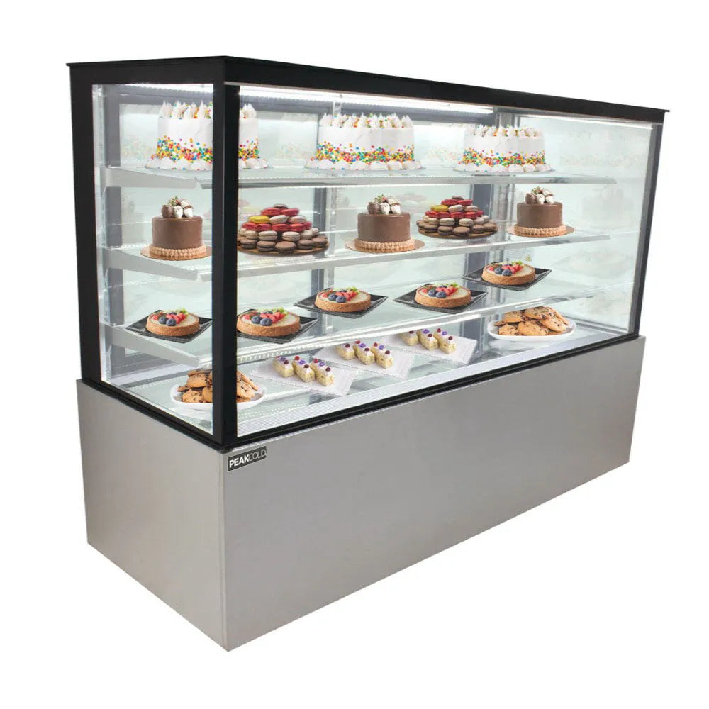 PeakCold Refrigerated Bakery Display Case – 71? | Pie Display Case