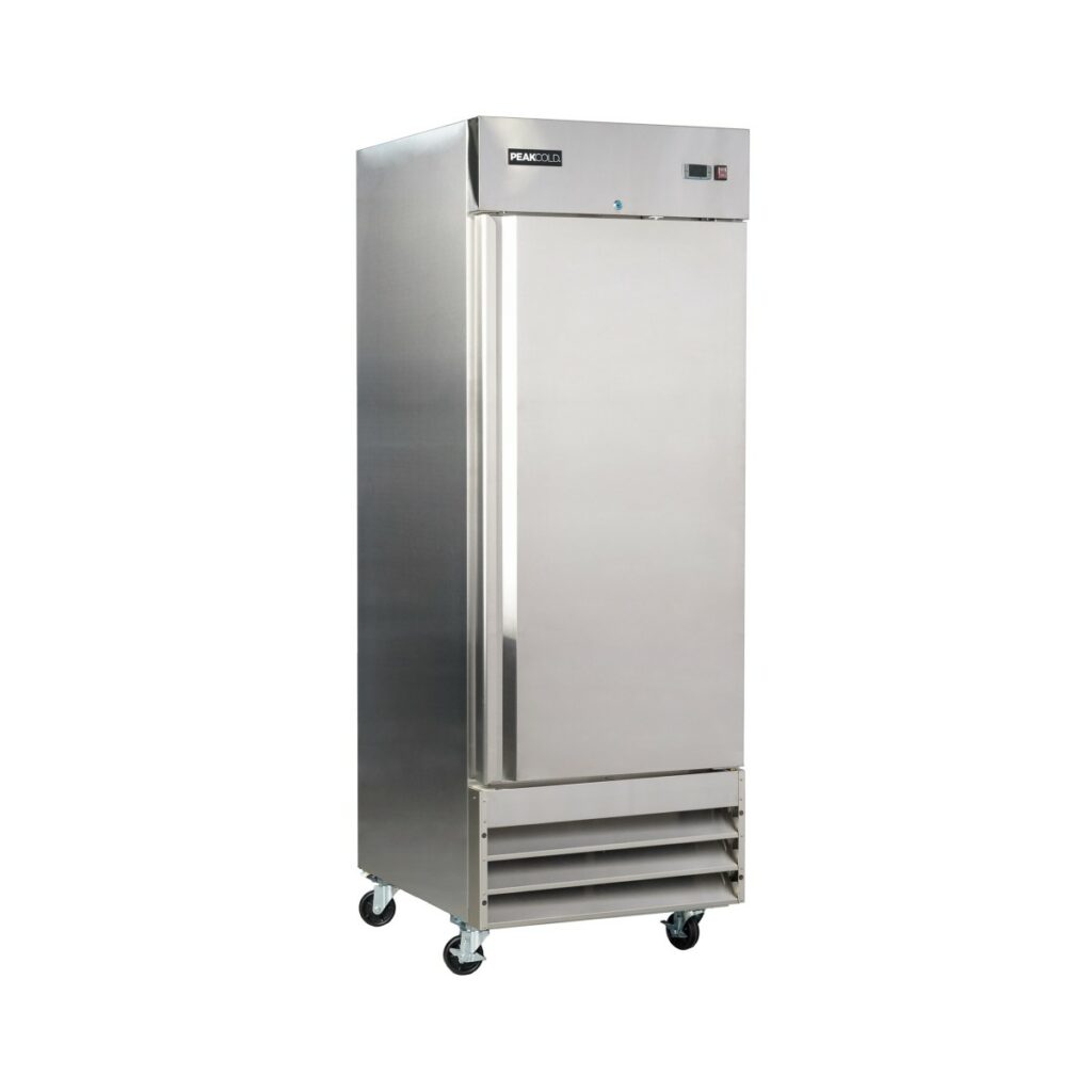 Commercial Refrigerator; PeakCold 2 Door Stainless Steel