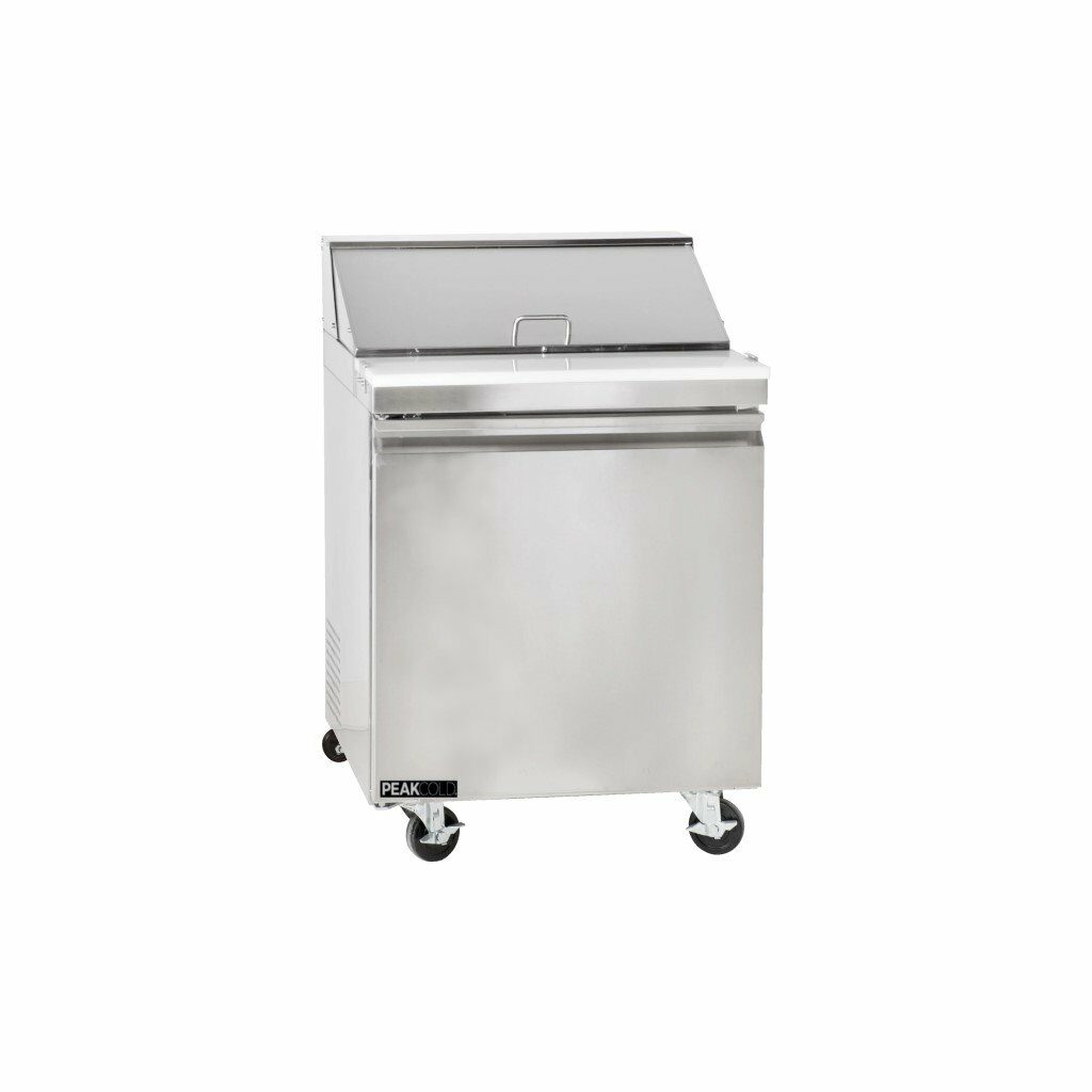 Small Refrigerated Prep Table with 6 Pan Capacity