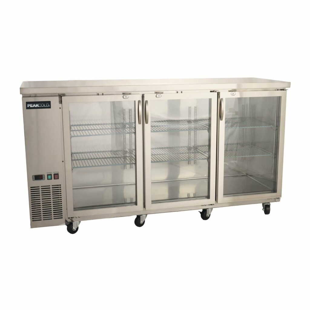 PeakCold 3 Door Beer Coolers for Sale: Stainless Glass Door