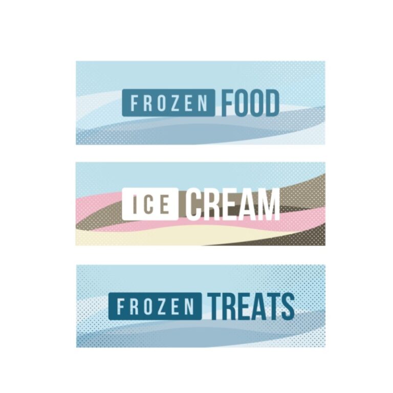 Custom Freezer Decal; Vinyl Canopy 1 Door Display Freezer