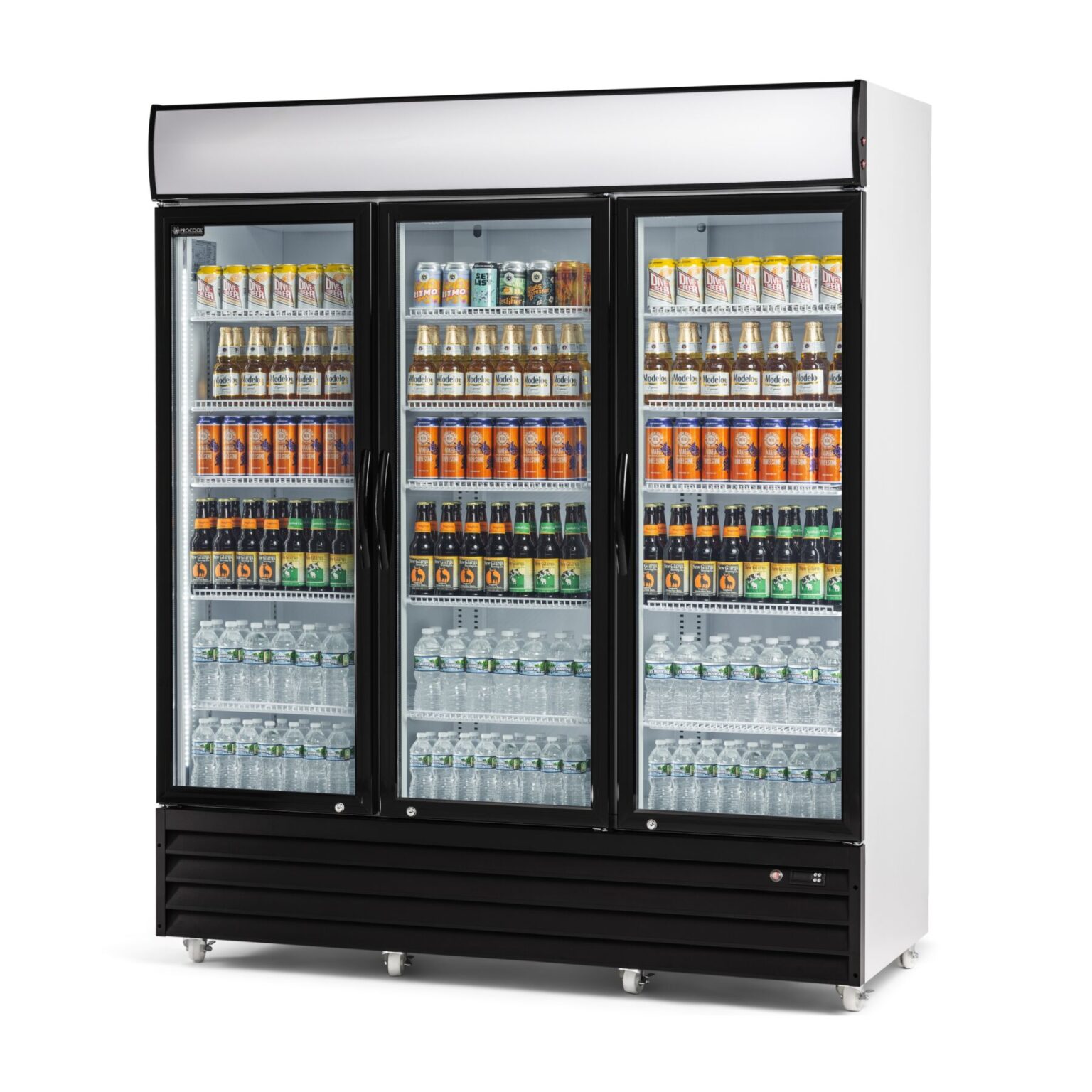Procool 3 Door Upright High Efficiency Display Cooler
