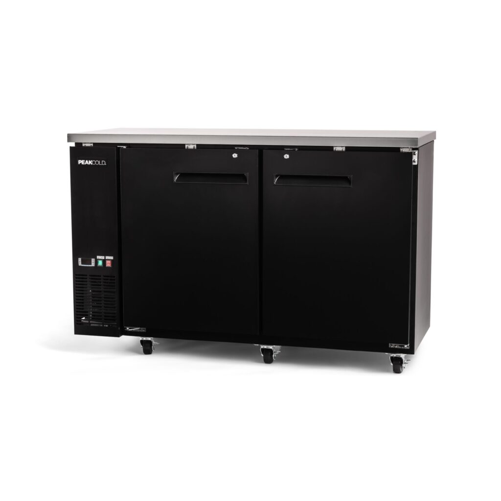 3 Glass Door Back Bar Cooler: Stainless Steel: Free Shipping