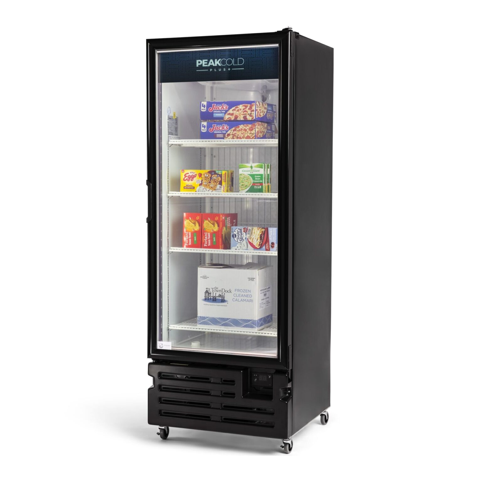 PeakCold Island Display Chest Freezer with Sliding Glass Top